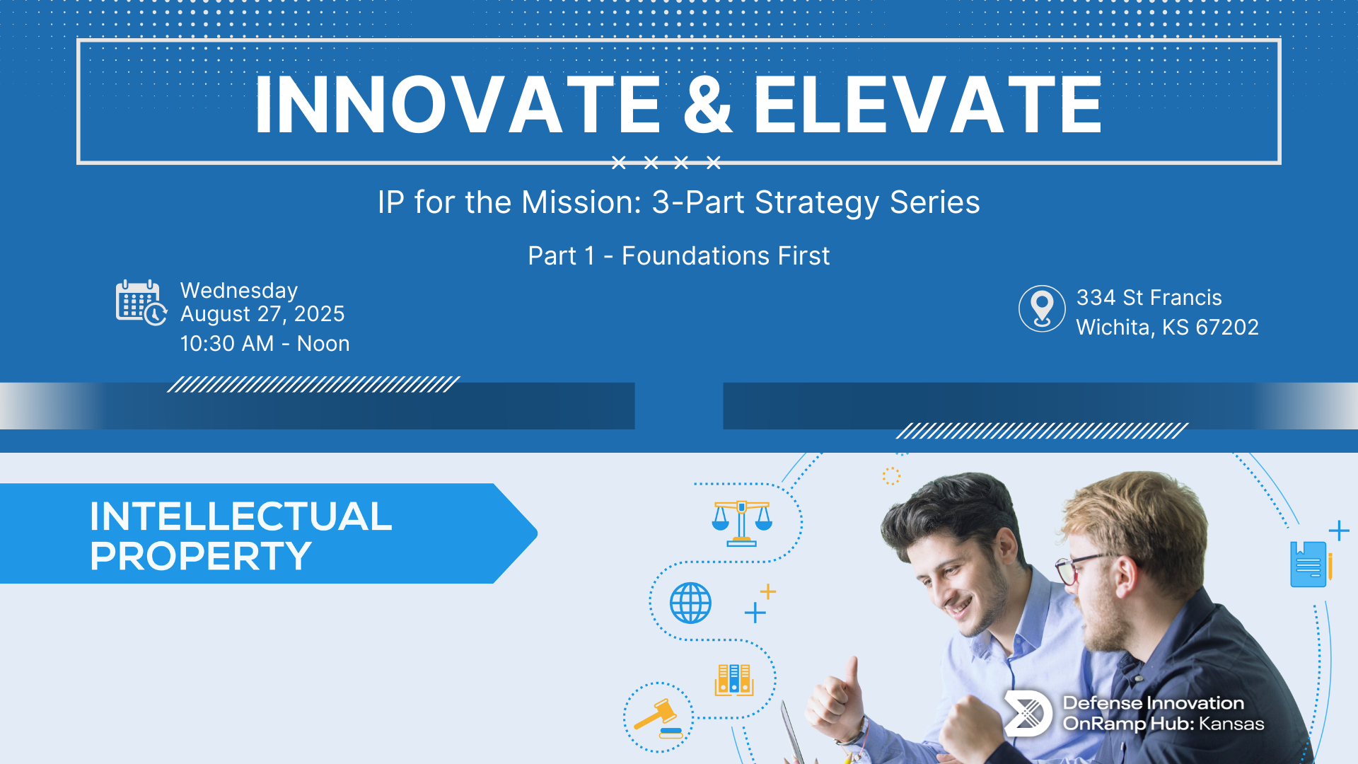 Innovate & Elevate: IP Strategy for the Mission - Part I: Foundations First | OnRampHub:Kansas