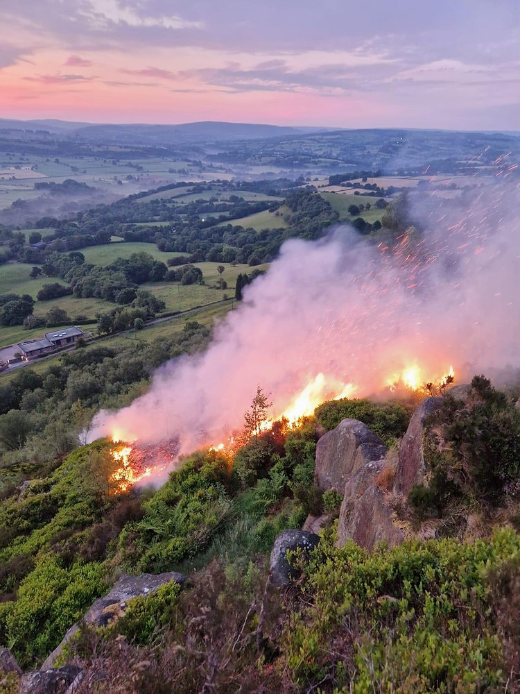 Firefighters spend 11 hours tackling Congleton Grass fire