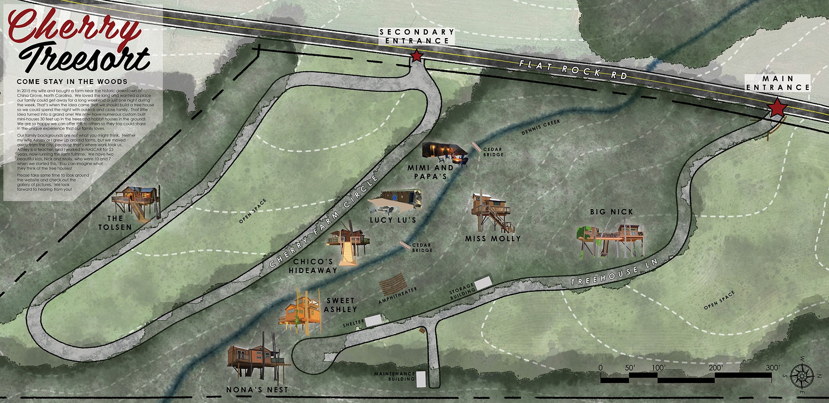 Tree House Map | Cherry Treesort