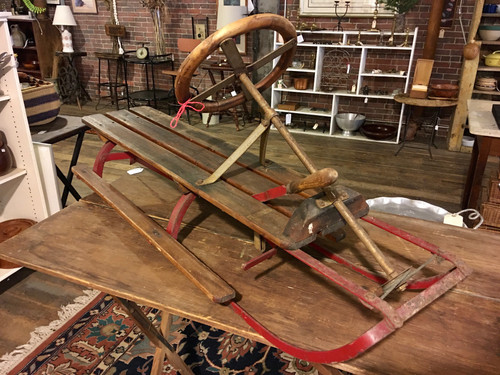 Norwegian Wooden Sled | Flea-for-All