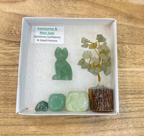 Aventurine Cat Gemstone Gift Box | Costanzojonesdesigns