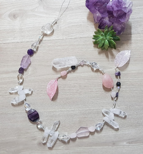 Amy/Rose Chunky Crystal Hanger Long 95cm Wholesale | Costanzojonesdesigns