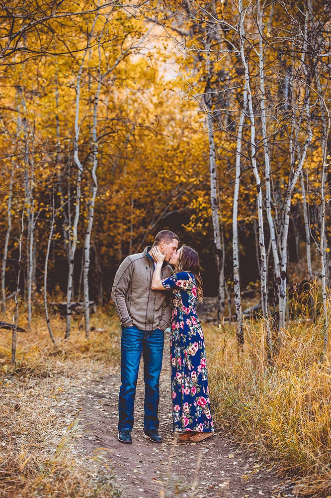 Fall Slide Canyon Engagement Session with Amanda & Remington
