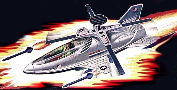 GI Joe Skystorm X Wing Chopper with Windmill | Toy Asylum