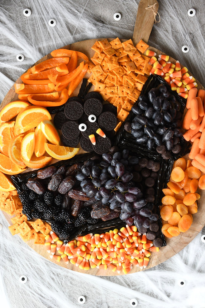 A delicious Halloween snack-board you'll go batty over!