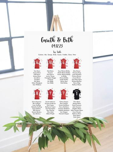 Football Team Seating Plan | Paper Adventure Co