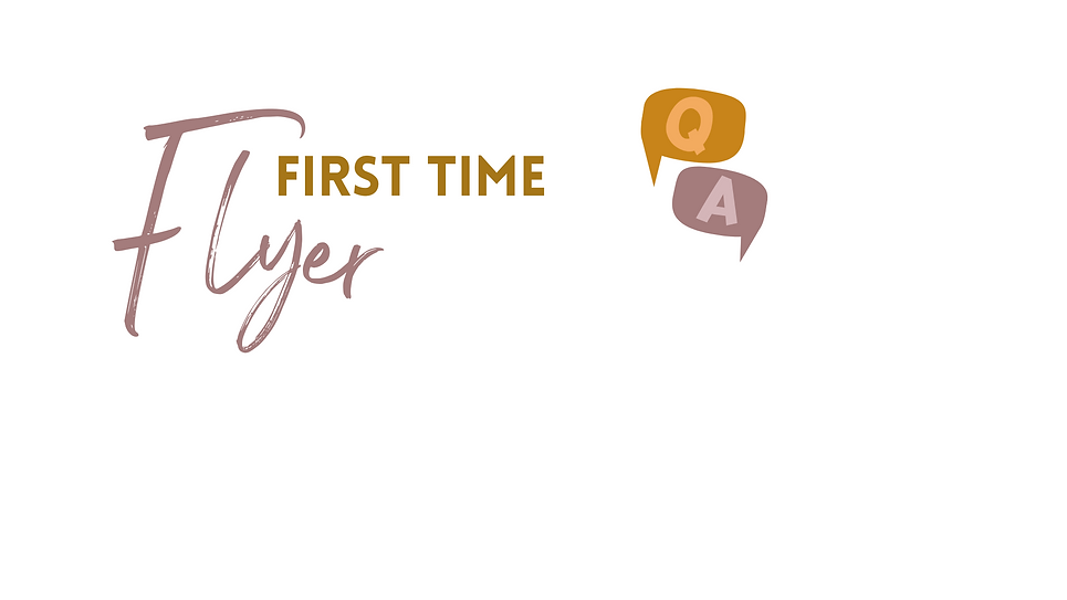 First Time flyer | Mysite