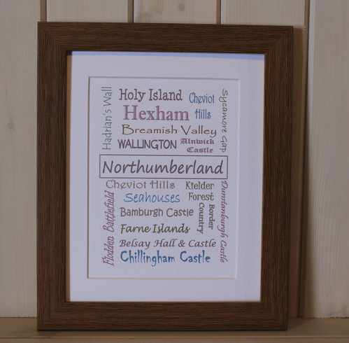 NORTHUMBERLAND WORDS | CastlesKeepsakes
