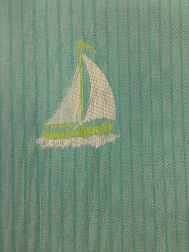 Aqua - Lime Green - SailBoats | shopmyfabrics