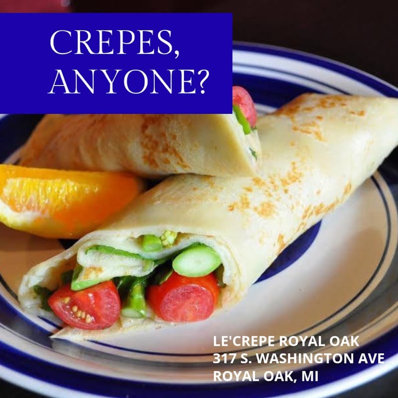 Le Crepe | Best of Detroit Crepes | Weekly Offer and Giveaway