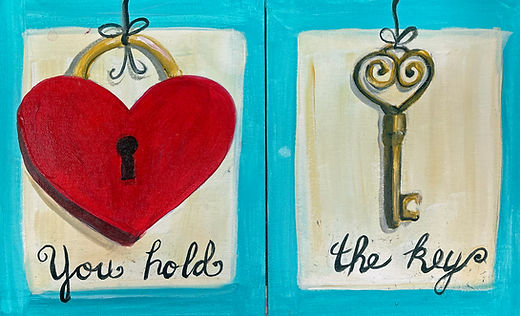 Heart Lock And Key Art