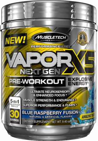 MuscleTech Vapor X5 Next Gen Pre-Workout 30 portions | supplements