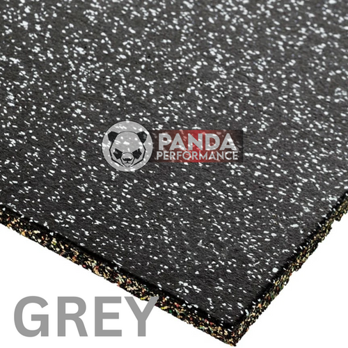 GREY EPDM Premium Smooth Gym Mats 1m x 1m x 15mm | Panda Performance