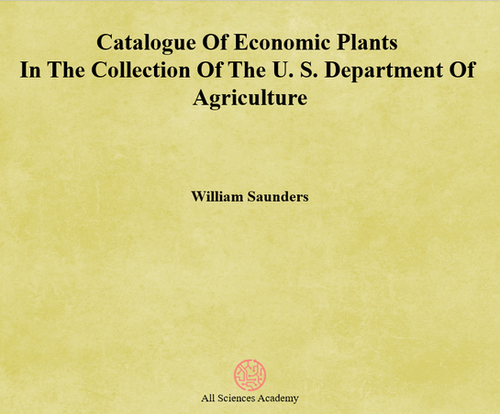 Catalogue Of Economic Plants In The Collection | All Science Academy