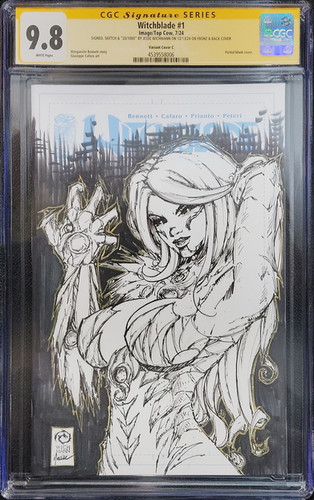 CGC 9.8 Witchblade #1 Jesse Wichmann Sketch Cover Exclusive | jessewichmann.com