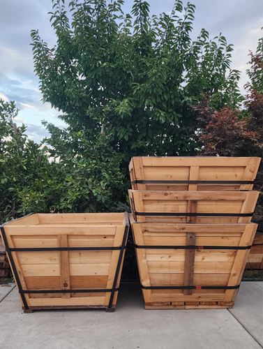 Wooden planter box 48 inch square | Trees Outlet Online