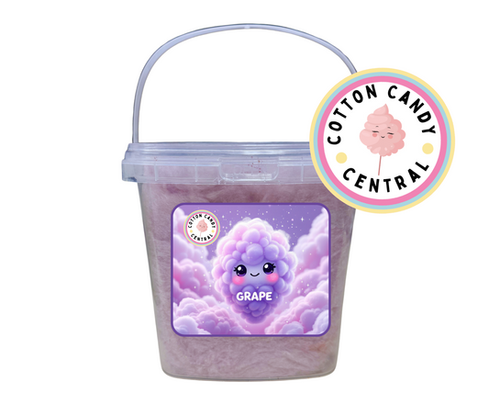 Grape Flavored Cotton Candy Bucket | Cotton Candy Central