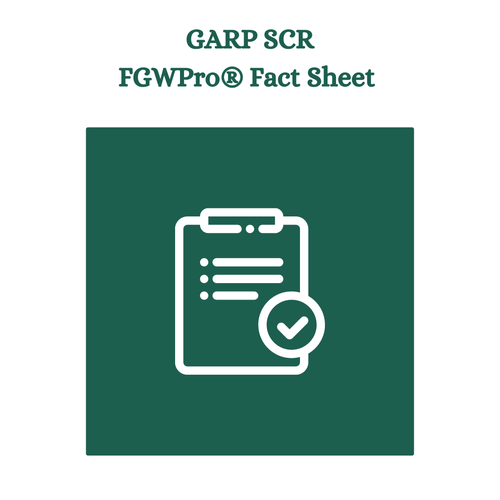 GARP SCR FGWPro® Fact Sheet 2025 | FutureGreenWorld