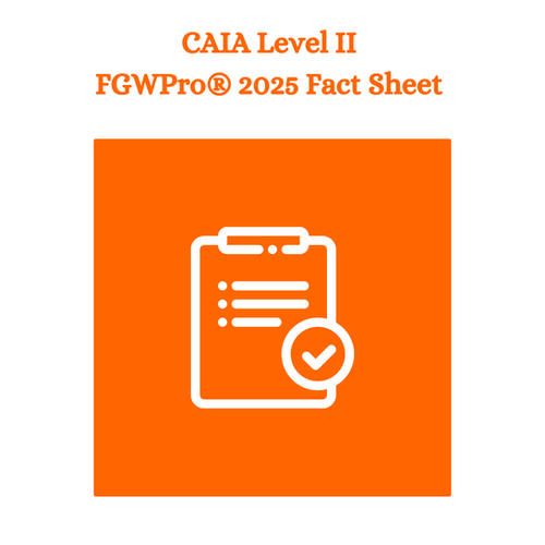 CAIA Level 2 - FGWPro® Fact Sheet | FutureGreenWorld
