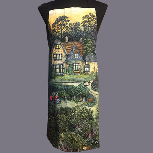 Pensychnant Apron featuring Barbara Winrow original print | piggerypottery