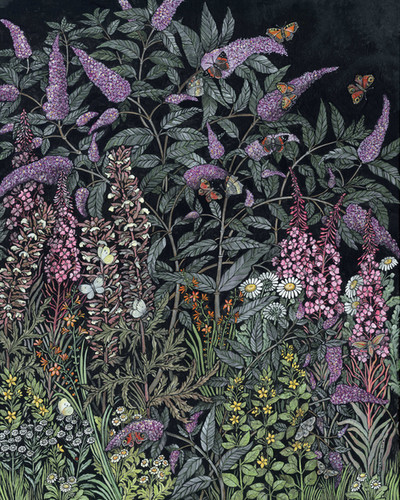 Limited Edition Butterfly bush Print | piggerypottery