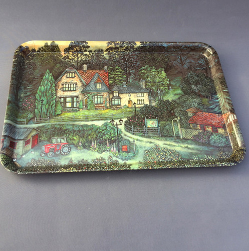 Pensychnant Tray featuring Barbara Winrow original print | piggerypottery
