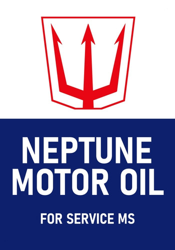 Neptune Motor Oil metal sign | Echoes of the Past