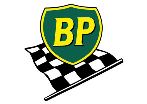 Garage Sign - BP Racing Flag | Echoes of the Past