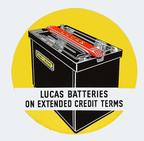 Lucas Batteries metal sign | Echoes of the Past