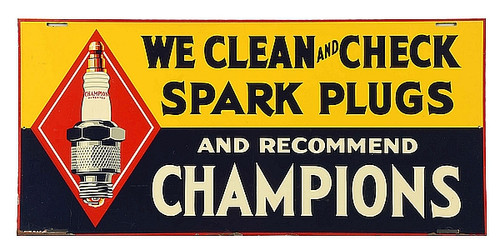Champion Spark Plugs sign | Echoes of the Past