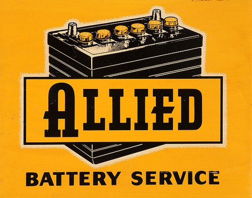 Allied Battery Service sign | Echoes of the Past
