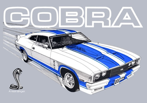 Ford Cobra Sticker - Set of 2 | Echoes of the Past