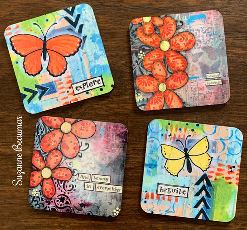 Bold & Beautiful Coasters | SuzHandMade