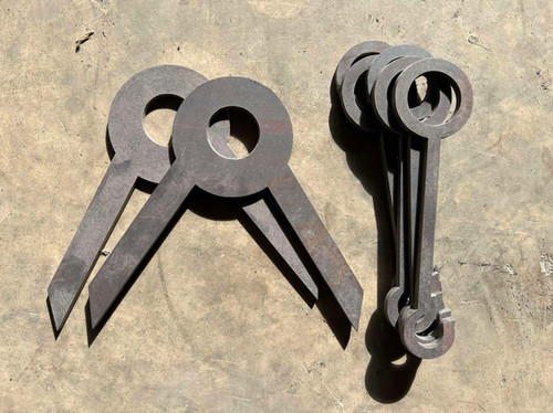 5 DIY Target Pipe Stand Assemblies - AR550 1/4in Steel (FREE SHIPPING ...