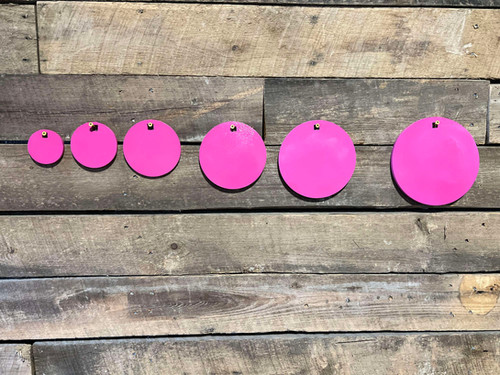 Pink set of just rounds 8"-3" (FREE SHIPPING) | Southern Boy Welding