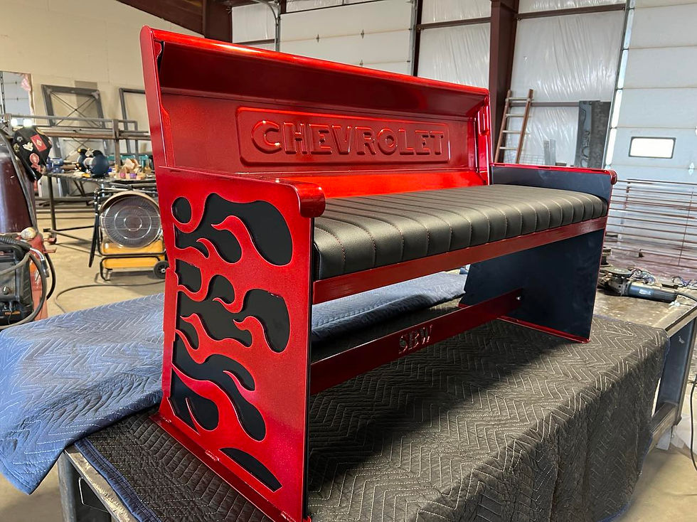 Chevy truck bench (FREE SHIPPING) | Southern Boy Welding