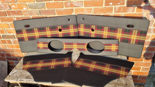 Classic Mini Tartan or Tweed Door Card Set | Stitched Up