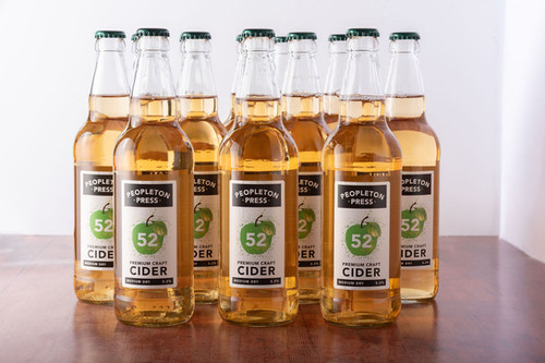 Peopleton Press 52 Medium Dry Craft Cider Box (12x 500ml bottles ...