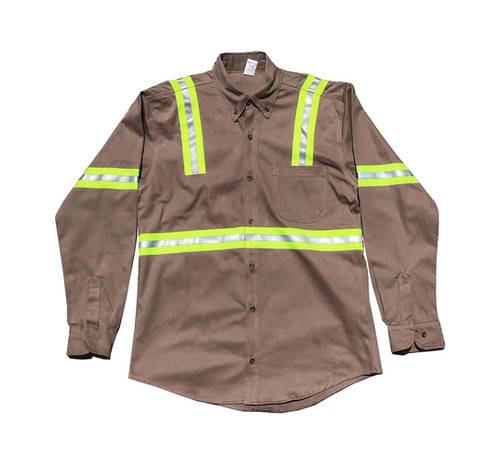 Camisa Gabardina Con Reflejante Kaltex 【OFERTA】