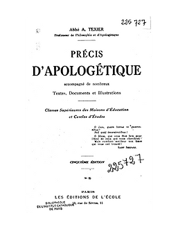 Apologétique | bibliotheque-catholique