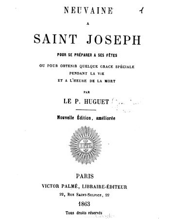 Révérend Père Jean-Joseph Huguet - Neuvaine à Saint-Joseph pour se ...