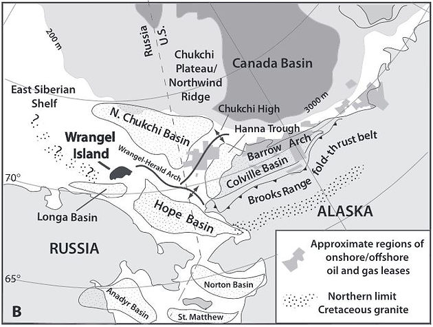 Maps of Wrangel Island, Russia