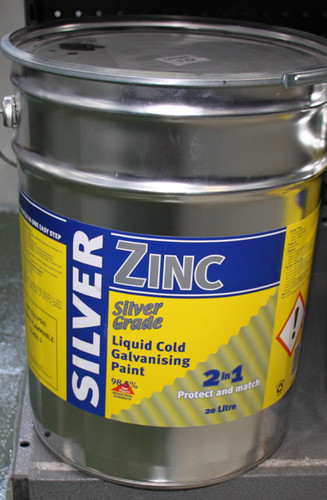 Silver Zinc Galvanising Paint 20Lt | Paint Supplies