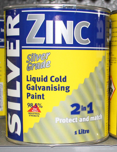 Silver Zinc Galvanising Paint 1Lt | Paint Supplies