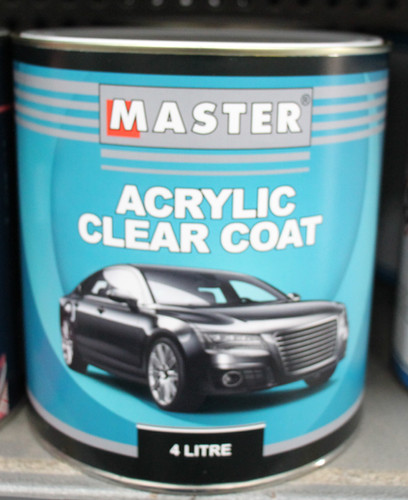 Master Acrylic Clear Coat 4Lt | Paint Supplies