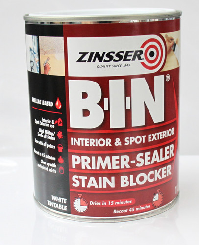 Zinsser B.I.N Primer, Sealer Stain Blocker 1Lt | Paint Supplies