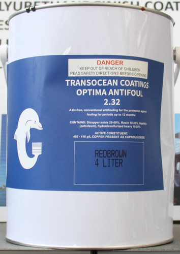 Transocean Optima RED ANTIFOUL 4Lt | Paint Supplies