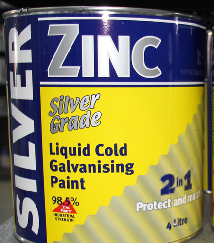 Silver Zinc Galvanising paint 4Lt | Paint Supplies