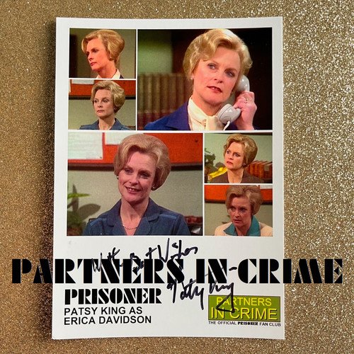 Erica Davidson signed fan card | Partners in Crime