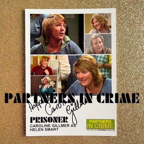 Helen Smart signed fan card | Partners in Crime